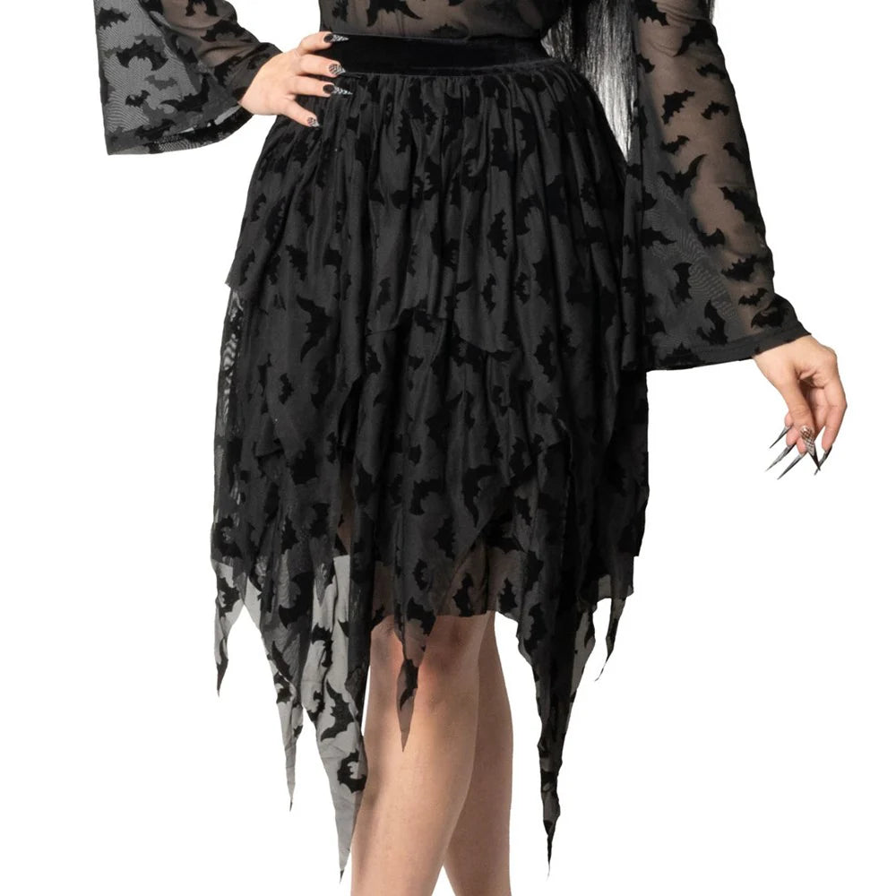 BAT MESH SKIRT BLACK – trashandvaudeville