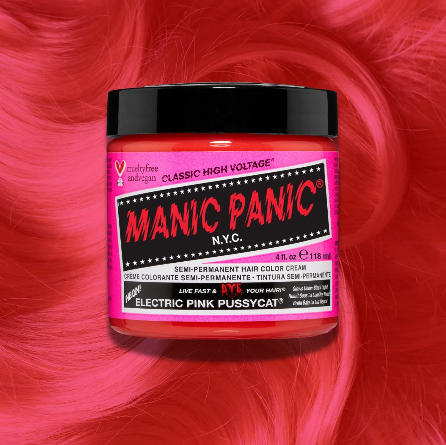 HAIR DYE ELECTRIC PINK PUSSYCAT – trashandvaudeville